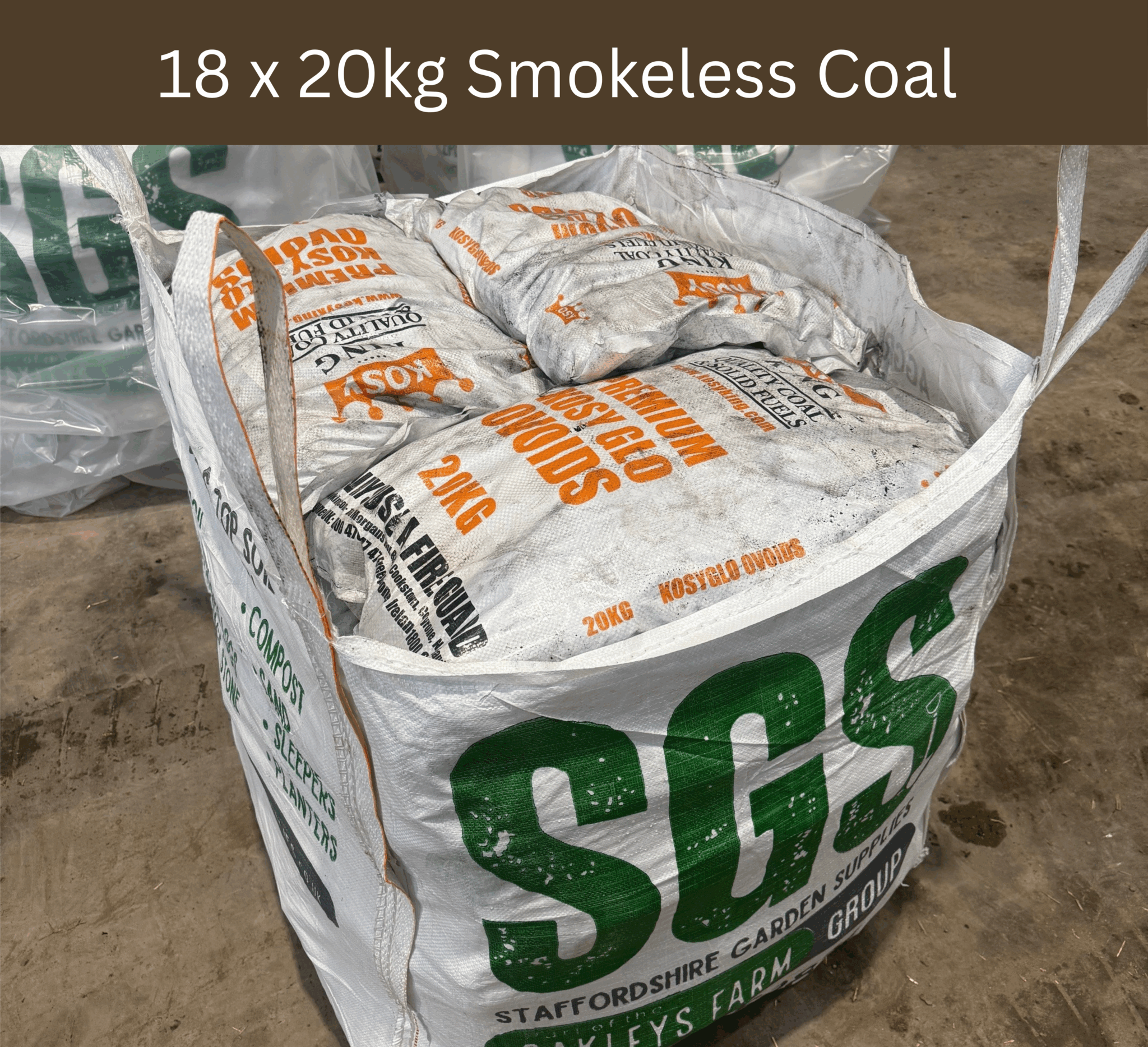 18 x 20kg Smokeless Coal : Stoke on Trent, Cheadle, and Staffordshire